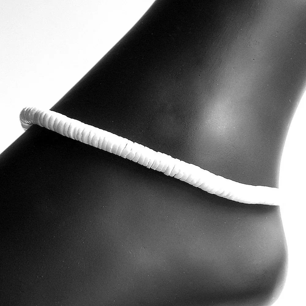 Grass Shack Trading | Jewelry | Puka Shell Anklet White Adjustable 9 2 ...
